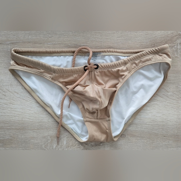 Clever | Swim | Mens Gold Swim Brief | Poshmark